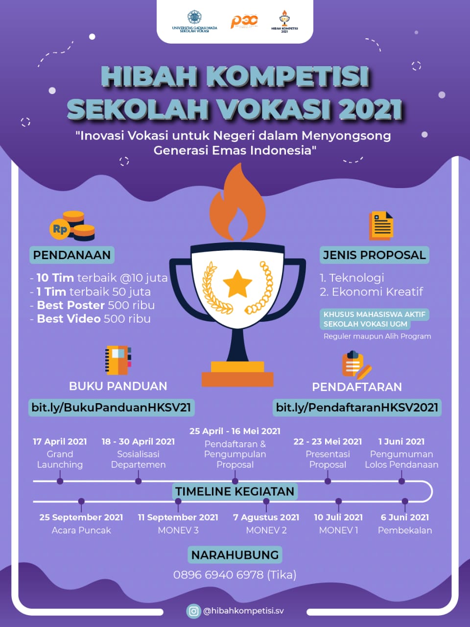 Pendaftaran Hibah Kompetisi Sekolah Vokasi UGM – deb.sv.ugm.ac.id
