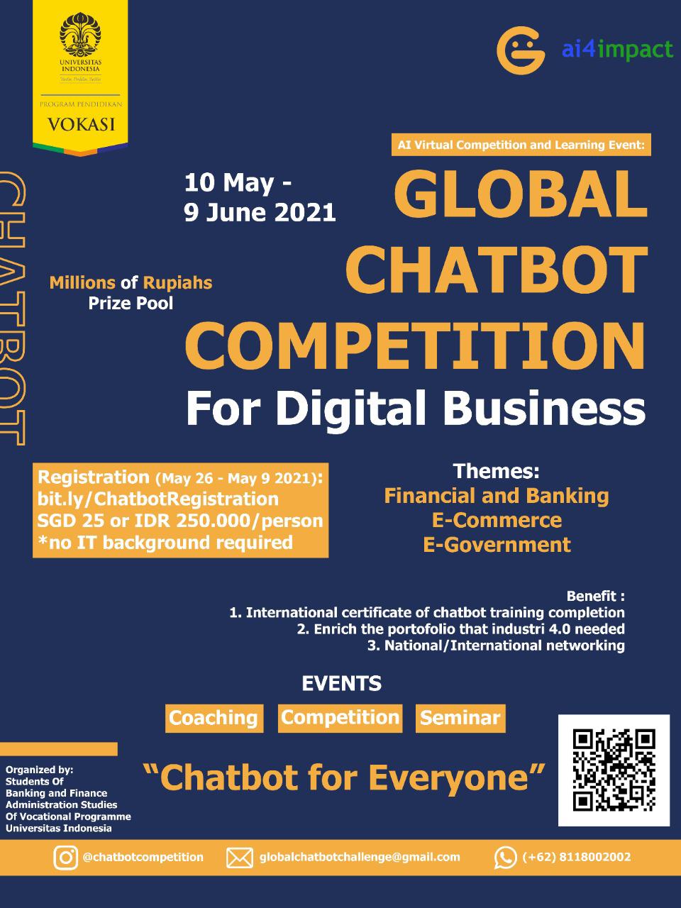AI Virtual Competition and Learning Event : “GLOBAL CHATBOT COMPETITION ...