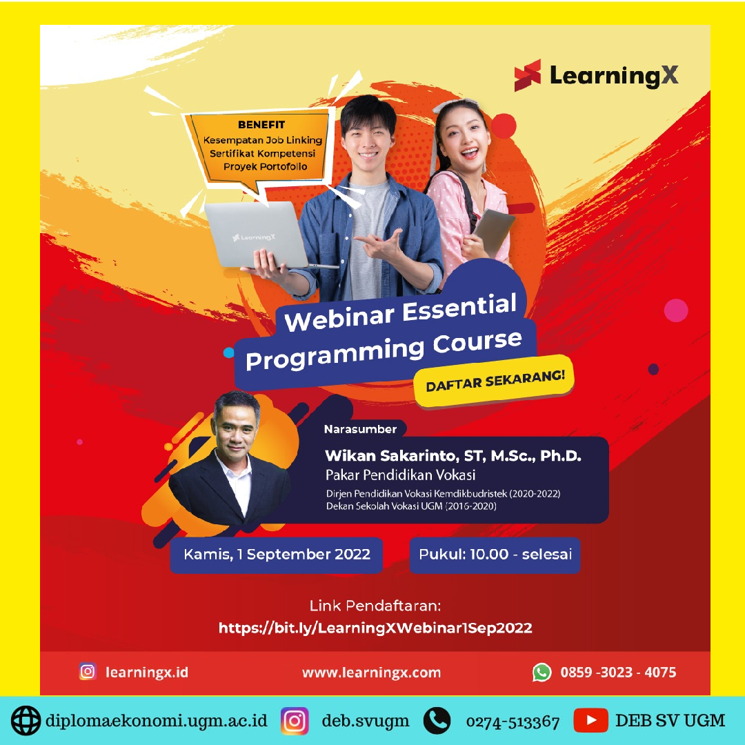 LearningX Webinar Essential Programming Course – deb.sv.ugm.ac.id