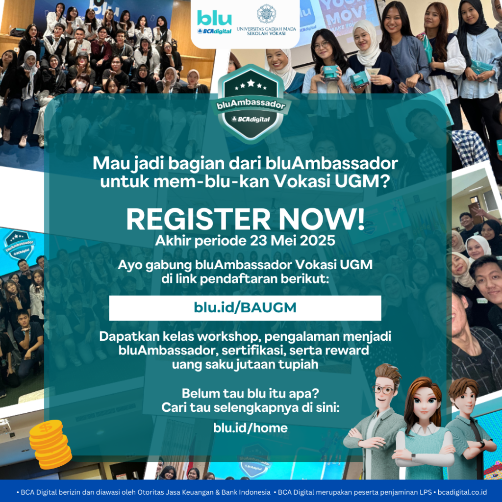 Pendaftaran Blu Ambassador Vokasi UGM – deb.sv.ugm.ac.id